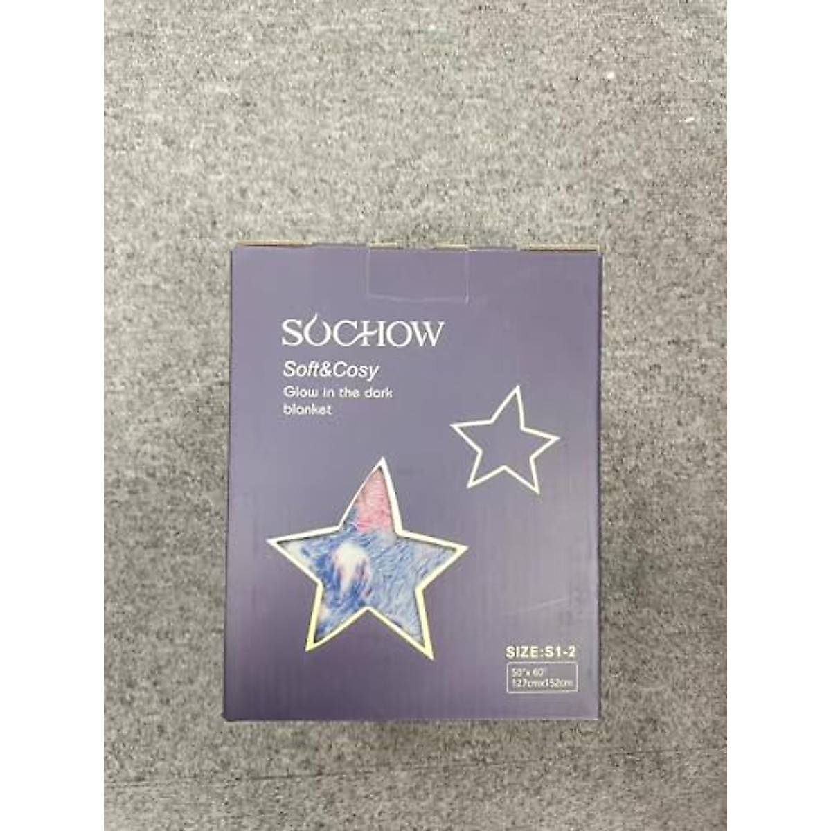 SOCHOW Butterfly Glow in The Dark Blanket for Daughters, Toys for 3-10 Year Old Birthday Presents, Soft Cozy Flannel Throw Blanket for Preteens Teens, Purple 50 x 60 Inches