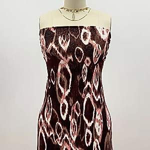 Texco Inc Pattern Heavy Rayon Spandex Jersey Knit 4 Way Stretch/Tie Dye Ombre Print/Maternity, Apparel, DIY Fabric, Mahogany Blush 1 Yard