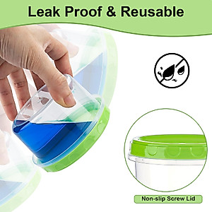 Kitchen GIMS 8 oz Plastic Containers with Lids Leak Proof Freezer Containers 12 Pack Meal Prep Jars Reusable Food Storage Containers with Lids Microwave and Freezer Safe