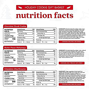 David’s Cookies Assorted Cookies Basket with Thin Crispy Cookies, Pecan Meltaways Treats and Shortbread Cookies - Freshly Baked, Gourmet and Delicious Christmas Cookies Variety - Ideal Christmas Food Gift