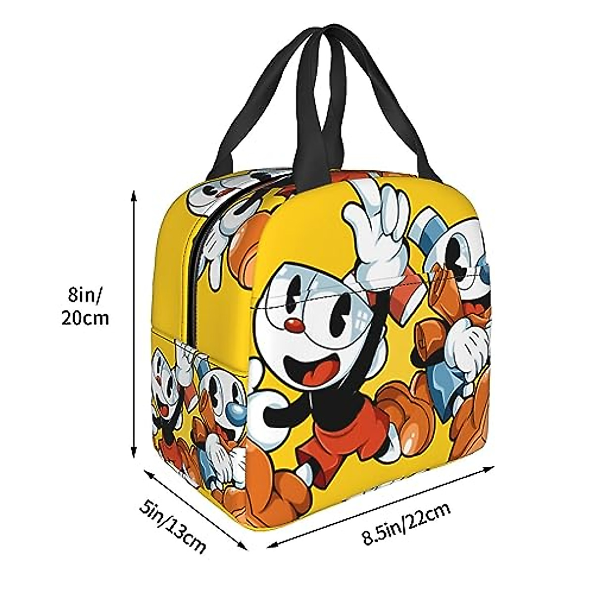 Unisex Travel Lunch Bag for Men Boys Lightweight Lunch Box Anime Lunch Cooler Bags for Work/School/Picnic/Office/Hiking/Outdoor/Camping/Fishing