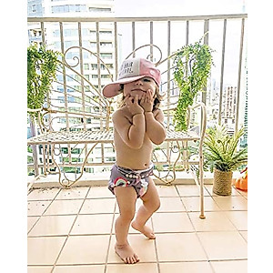 AlVABABY Charcoal Bamboo Inserts Cloth Diaper Liner,5-Layer Inserts,Reusable Liners for Baby Cloth Diapers 12pcs 12ZTN