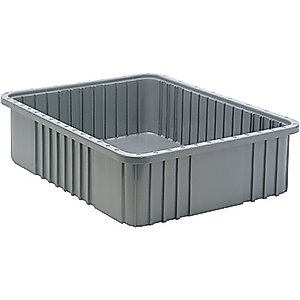 Quantum Storage K-DG93060GY-1 Dividable Grid Container, 22-1/2" x 17-1/2" x 6", Gray