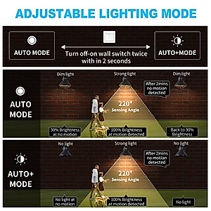 LONEDRUID Motion Sensor Outdoor LED Porch Wall Light Fixtures Dusk to Dawn Exterior Barn Wall Lantern Black Farmhouse Sconce Lighting Wall Mount Lamp for Garage Patio Balcony Doorway