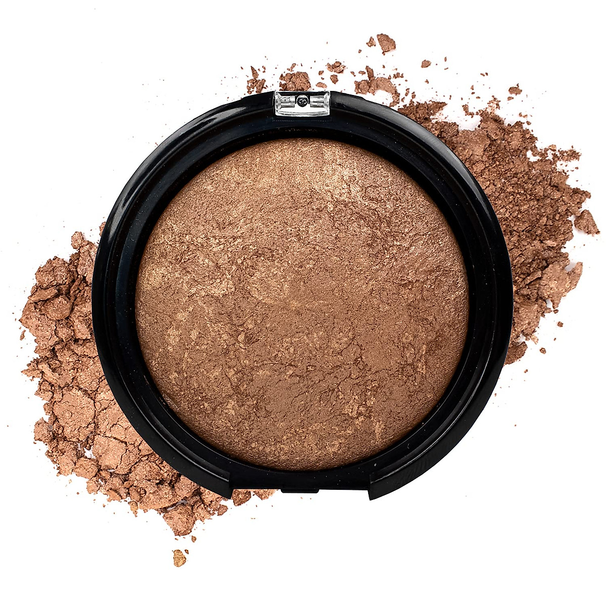 Palladio Baked Bronzer, Highly Pigmented and Easy to Blend, Shimmery Bronzed Glow, Use Dry or Wet, Lasts all day long, Provides Rich Tanning Color Finish, Powder Compact, Illuminating Tan