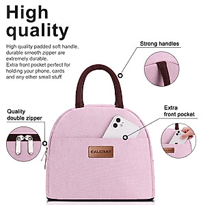 BALORAY Lunch Bag for Women Men Insulated Lunch Box, Large Insulated Leak-proof Water-Resistant Thermal Bento Bag