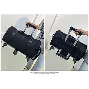 Gym Bag for Women Sports Tote Travel Bags Carry On with Shoe Compartment for Weekender Tennis Baseball Yoga School