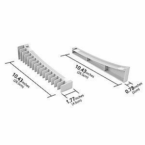 Geekria Horizontal Stand Compatible with PS5 Console, PS5 Accessories Base Holder Compatible with PS5 Digital & Disc Editions, PS5 Stand, PS5 Console Stand (White)