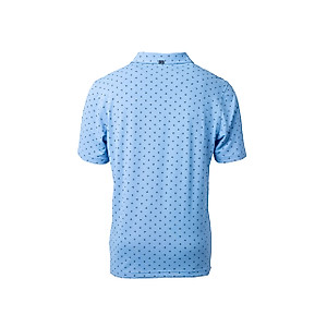 Cutter & Buck Virtue Eco Pique Tile Print Recycled Mens Polo, Atlas, M