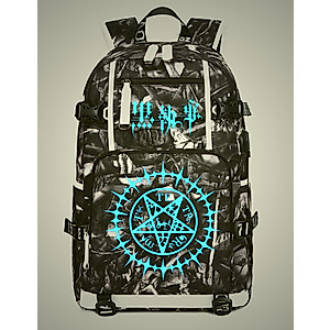 ISaikoy Anime Sebastian Michaelis Backpack Ciel Shoulder Bag Bookbag Daypack School Bag M18