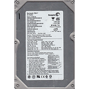 Seagate Barracuda 7200.7 40GB UDMA/100 7200RPM 2MB IDE Hard Drive
