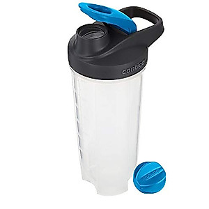 Contigo Shake & Go Fit Shaker Bottle, 28 oz., Carolina Blue, Snap Lid