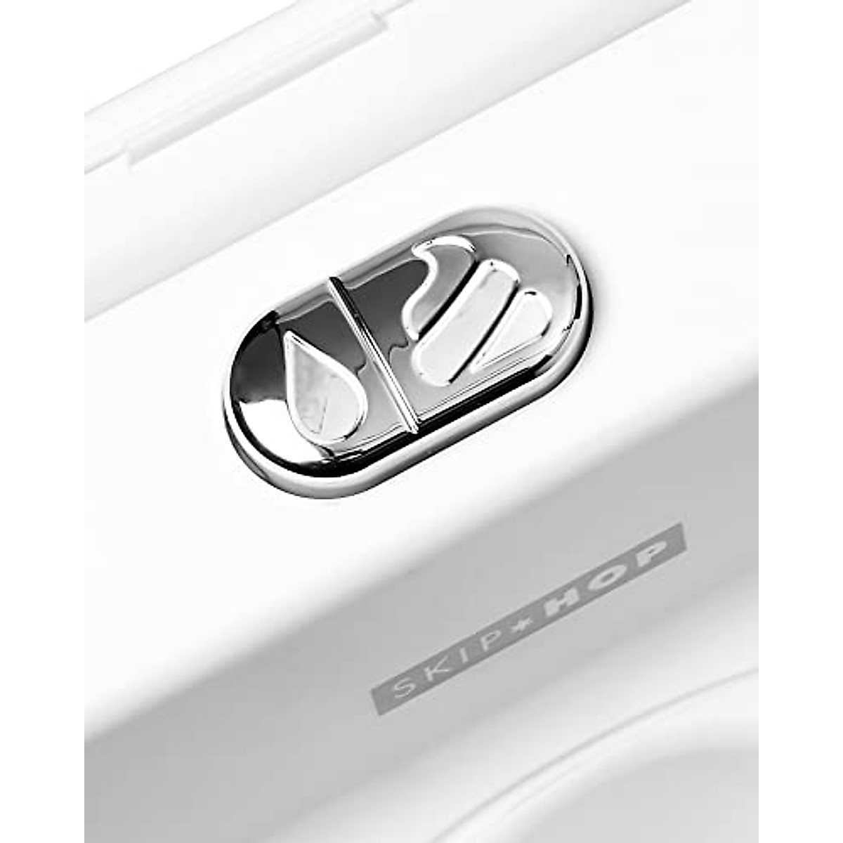 Skip Hop Potty Training Toilet with Easy Clean Coating & Baby Wipes Holder, White