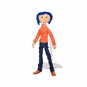 NECA - Coraline – Articulated Figure – Coraline in Striped Shirt and Jeans
