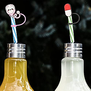 6PCS Straw Covers Straw Toppers for Tumblers Nurse Straw Covers Reusable Drinking Straw Cap Covers Silicone Straw Tip Covers Dust-proof Straw Plug