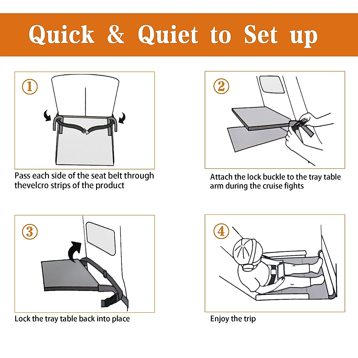 LYBOSH Children's Aircraft Travel Bed, Kids Airplane Travel Essentials, Travel Foot Rest for Airplane Flights, Airplane Footrest Seat Extender for Kids,Business Car Child Resting Foot Mats(Space