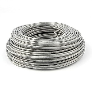 XiBany 15metre/roll 3mm Steel Wire Grass Trimmer Wire Rope Brushcutter Lawn Mower Accessories Trimmer Wire Cord Lines Brush Cutter