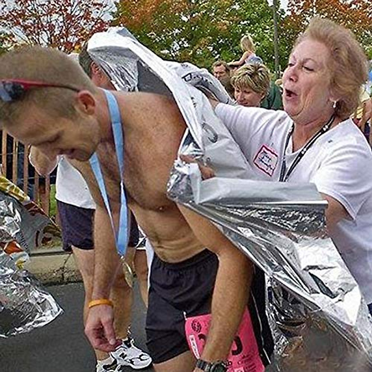Emergency Blanket Pack-3,Foil Mylar Thermal Blankets Space Blanket 52"x82" Designed for NASA, Outdoors, Hiking, Survival, Marathons or First Aid, Natural Disasters, Retain Body Heat, Keeps You Warm.