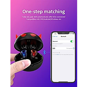 Tiny Bluetooth Earbuds,Kids Wireless Ear Bud with Cute Charging Case, Waterproof Stereo TWS Wireless Earphone with Micphone for Workout Sport,Bluetooth 5.0 Headphones for iPhone and Android as Gift