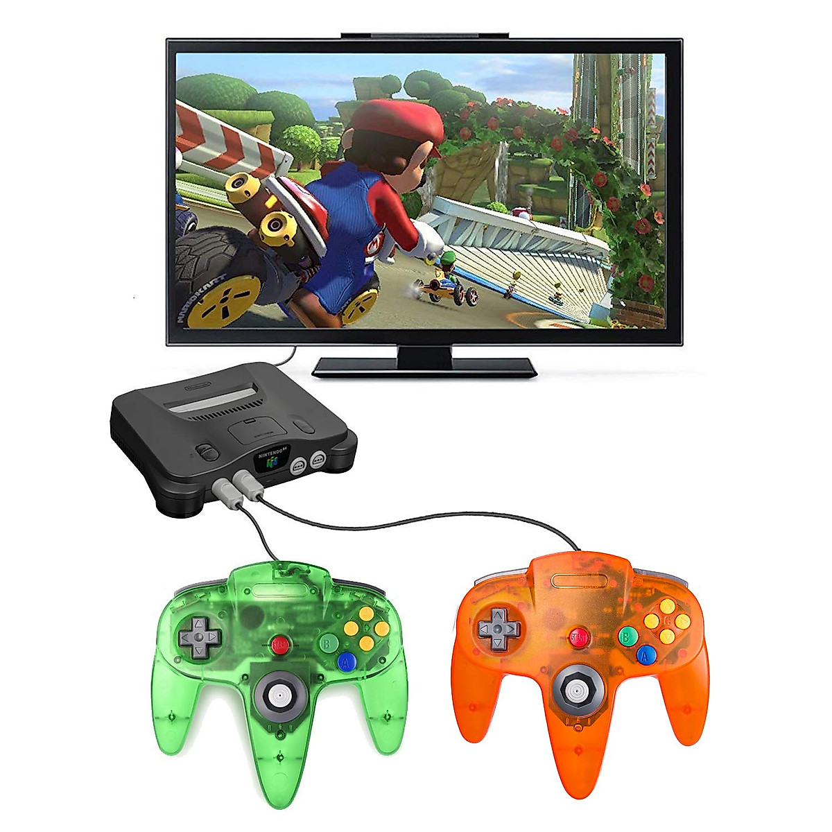 3 Pack Classic N64 Controller, suily Retro N64 Gaming Wired Gamepad Joystick Controller-Plug & Play (Non USB Version)