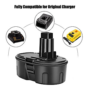 JYJZPB 2Pack 4.5Ah DC9096 DC9098 for Dewalt 18V XRP Battery Replacement DC9099 DW9098 DW9099 DW9095 DW9096 DE9039 for Dewalt 18 Volt XRP Cordless Power Tools
