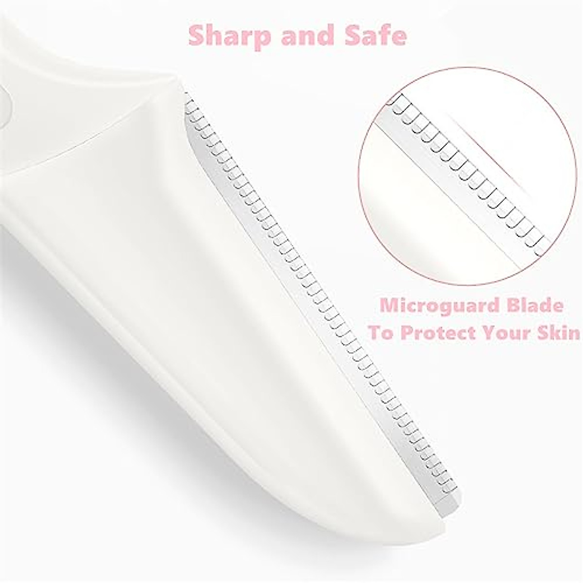 Dermaplane Razor, Folding Eyebrow Razor with Micro-Guard Blade, Face Razor for Women, Face Shaver, Multipurpose Dermaplaning Tool for Exfoliating, Touch-Up, Facial Hair Removal, Dermaplaning Razor, Multicolor, 3 Count