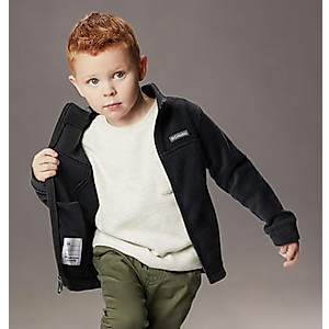 Columbia Toddler Boys Steens Mt II Fleece, Black, 4T
