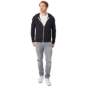 Alternative Men Zip Hoodie, Eco True Black, Medium