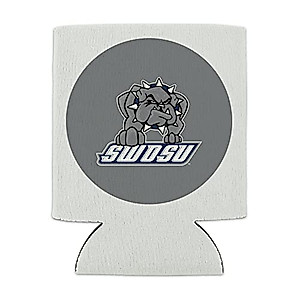Southwestern Oklahoma State University Secondary Logo Can Cooler - Drink Sleeve Hugger Collapsible Insulator - Beverage Insulated Holder