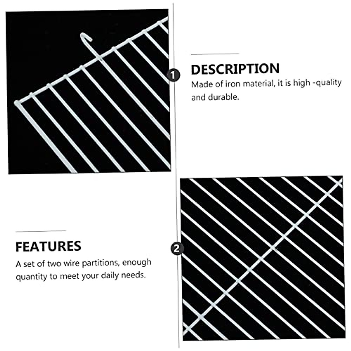 GLSTOY Hamster Cage Breeding Board 2pcs Hamster Cage Divider Hamster Enclosure Rabbit Accessories Chinchilla Cage Accessories Small Animal Crate Small Animal Cage Divider Pet Supplies