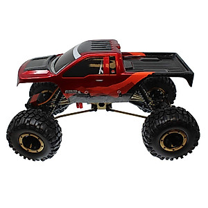 Redcat Racing Everest-10 Electric Rock Crawler with Waterproof Electronics, 2.4Ghz Radio Control (1/10 Scale), Red/Black