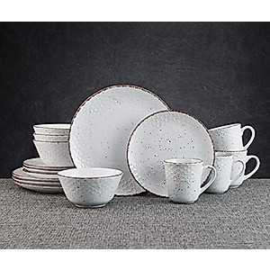 Pfaltzgraff Bumble Bee 16-Piece Dinnerware Set, White