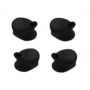 4pcs (MG) Replacement Eartips Earbuds Adapters Compatible with Plantronics M50 M24 M20, Voyager 520 521 835, Explorer 220 235 240 242 243 245 320 330 340 350 360 370 395 Headsets