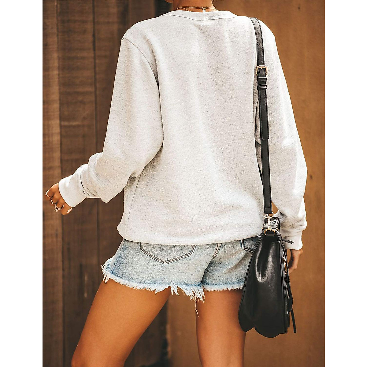 Blooming Jelly Womens Mama Bear Sweatshirt Crewneck Loose Fit Cute Long Sleeve Tops Graphic Fall Outfits Ladies Winter Clothes (Medium, Grey1)