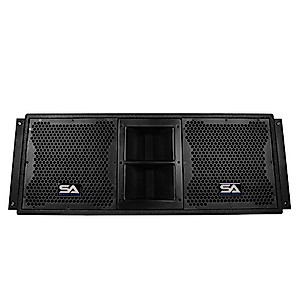 Seismic Audio - SALA-210-PKG1 - Four Passive 2x10 Line Array Speakers with Dual Compression Drivers - PA/DJ Band Live Sound