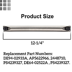 Microwave Door Handle DE94-02933A Replacement for Samsung ME20H705MSS ME16H702SES SMH1816S Microwave Handle Parts
