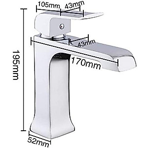Kitchen Taps Kitchen Tap Faucets Sink Faucets Chrome Waterfall Brass Sink Mixer Faucet Faucets Bath Mixer Faucets Water Tap Bathroom Basin Torneira