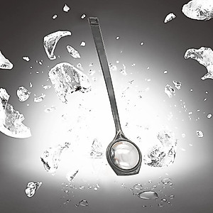 Hdtyyln Ice Tapper 3 Pcs Ice Mallet,Stainless Steel Ice Tapper,Ice Picks,Ice Crusher,Mallet Tool for Cocktails,Kitchen Gadget,Stainless Steel Tapper (Black)