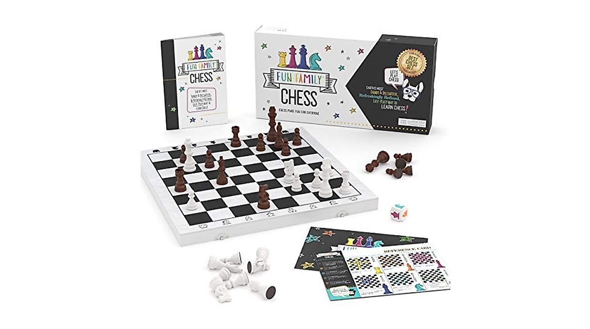 Fun Family Chess Set for Kids & Adults - Wooden Board Game for Learning ...
