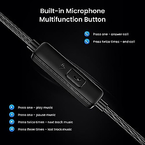 Kirababy Earbuds Wired with Microphone, USB C in-Ear Headphones, Powerful Heavy Bass, High Definition, Earphones Wider Compatible with Most Type C(Upgraded 2023)