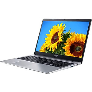 acer Chromebook 315 Laptop, 15.6” FHD Touchscreen Display, 4GB RAM, 64GB eMMC SSD, Intel Celeron N4020 Processor, Wi-Fi, Bluetooth, Webcam, USB-C, Protective Sleeve, Chrome OS, Pure Silver, N19Q3