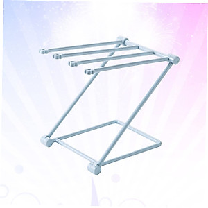 LIFKOME Hand Towel Holder Countertops Dishcloth Holder Kitchen Towel Stand Vanities Towel Holder Kitchen Dish Cloth Rack Countertops Towel Rack Cup Rack Foldable Hanger