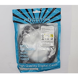 zdyCGTime 5FT 6 Pin to 6 Pin Firewire DV iLink Male to Male IEEE 1394 Cable(Black)