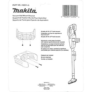 Makita 458571-5 Vacuum Wall Mount Bracket
