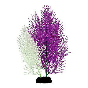 LPFLASAT Fish Tank Decorations Aquarium Decorations Fish Tank Aquarium Decor Fish Tank Decor Aquarium Accessories Turtle Tank Fish Tank Glow Plants Aquarium Ornament 1 Pieces (Big-Purple)