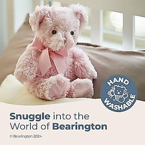 Bearington Pink Teddy Bear Plush, 12 Inch Stuffed Animal for Girls