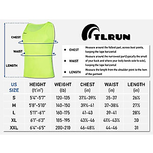 TLRUN Men's Running Tank Top Ultra Lightweight Marathon Singlet Shirts Dry Fit Yoga Workout Sleeveless T-Shirts(X-Large Yellow)