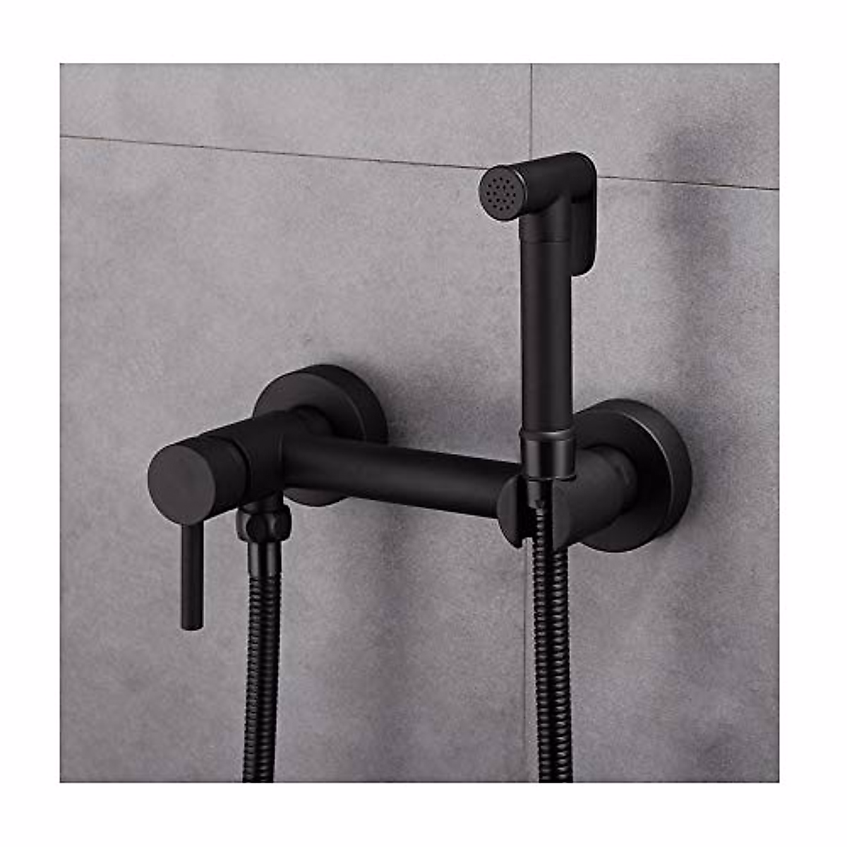 ifgswopq Black Bidet Sprayer Faucet Set with Cold and Hot Water Brass Handheld Toilet Bidet Attachment Pressure Cloth Diaper Washer Shower Sprayer Set/Style a (Style B) (Style a)