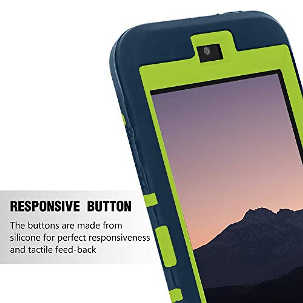 iPod Touch 7th Gen Case,iPod Touch 6th Gen Case,Kickstand Case for iPod Touch,Anti-Scratch Anti-Fingerprint Heavy Duty Protection Shockproof Rugged Cover Apple iPod Touch 2019,Blue