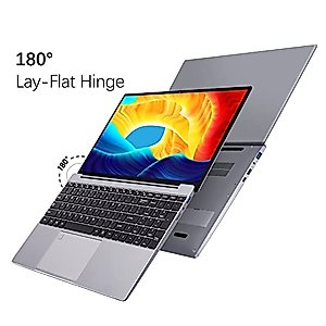 VGKE F15 Windows 11 Laptop with Fingerprint Reader, 15.6" Full HD 1920*1080 IPS, Intel Celeron N5100 Processor Quad-Core, 12GB RAM LPDDR4, 256GB SSD, Full Size Backlit Keyboard